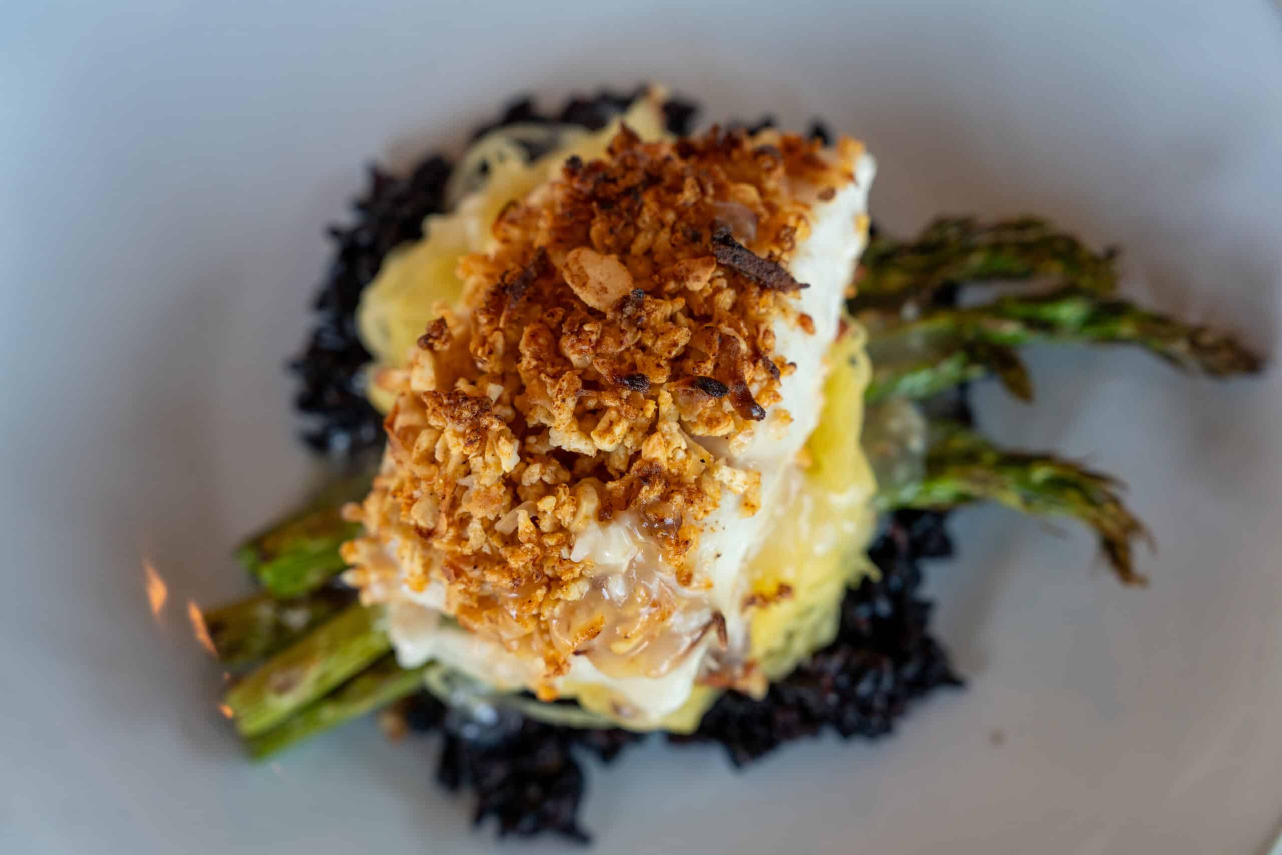 COCONUT CASHEW CRUSTED CORVINA | Skyterra at Home